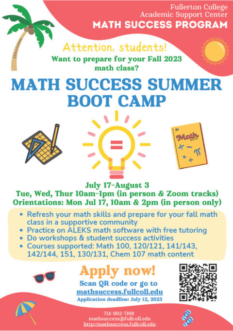 Math Success Program | Academic Support Center