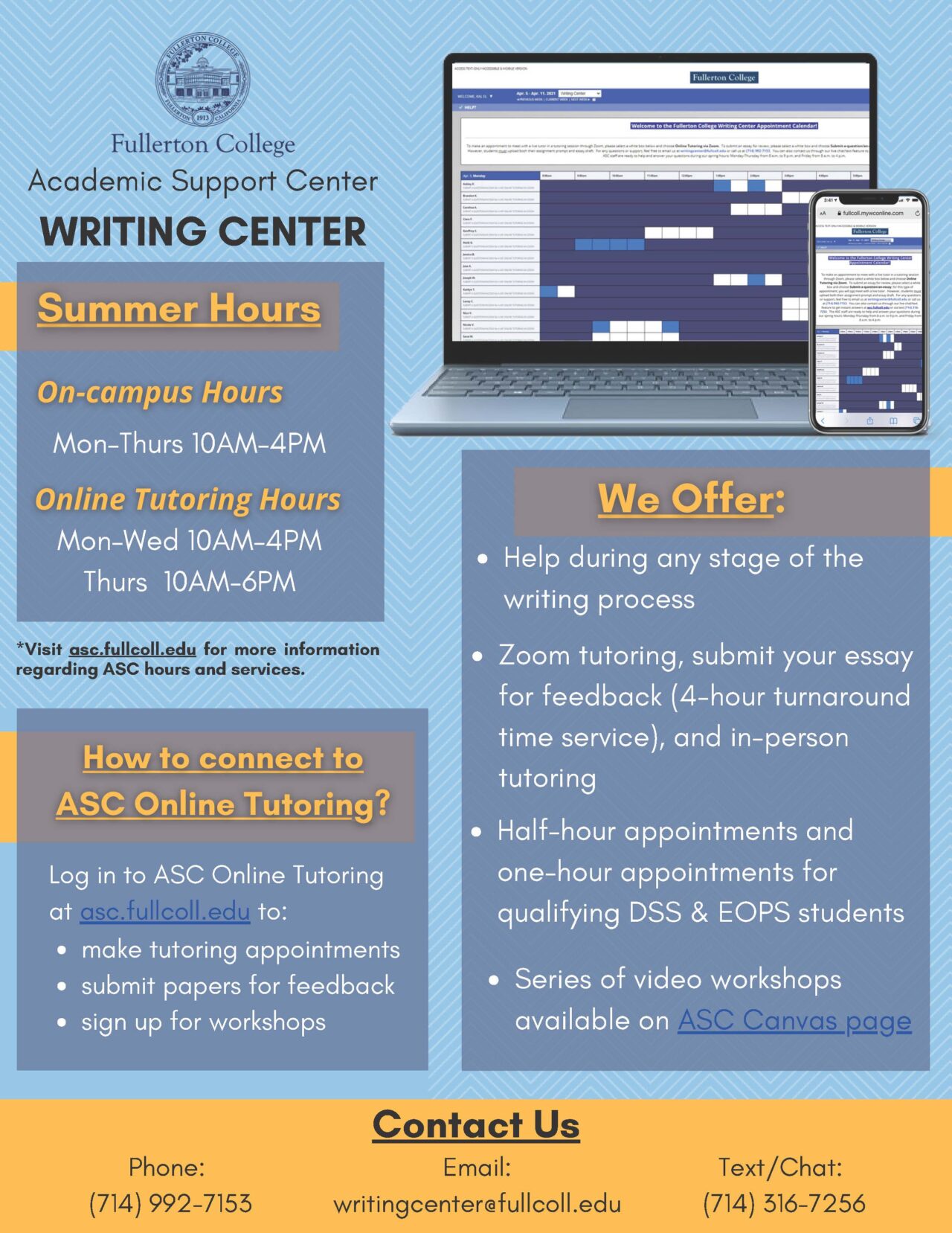 Writing Center | Academic Support Center
