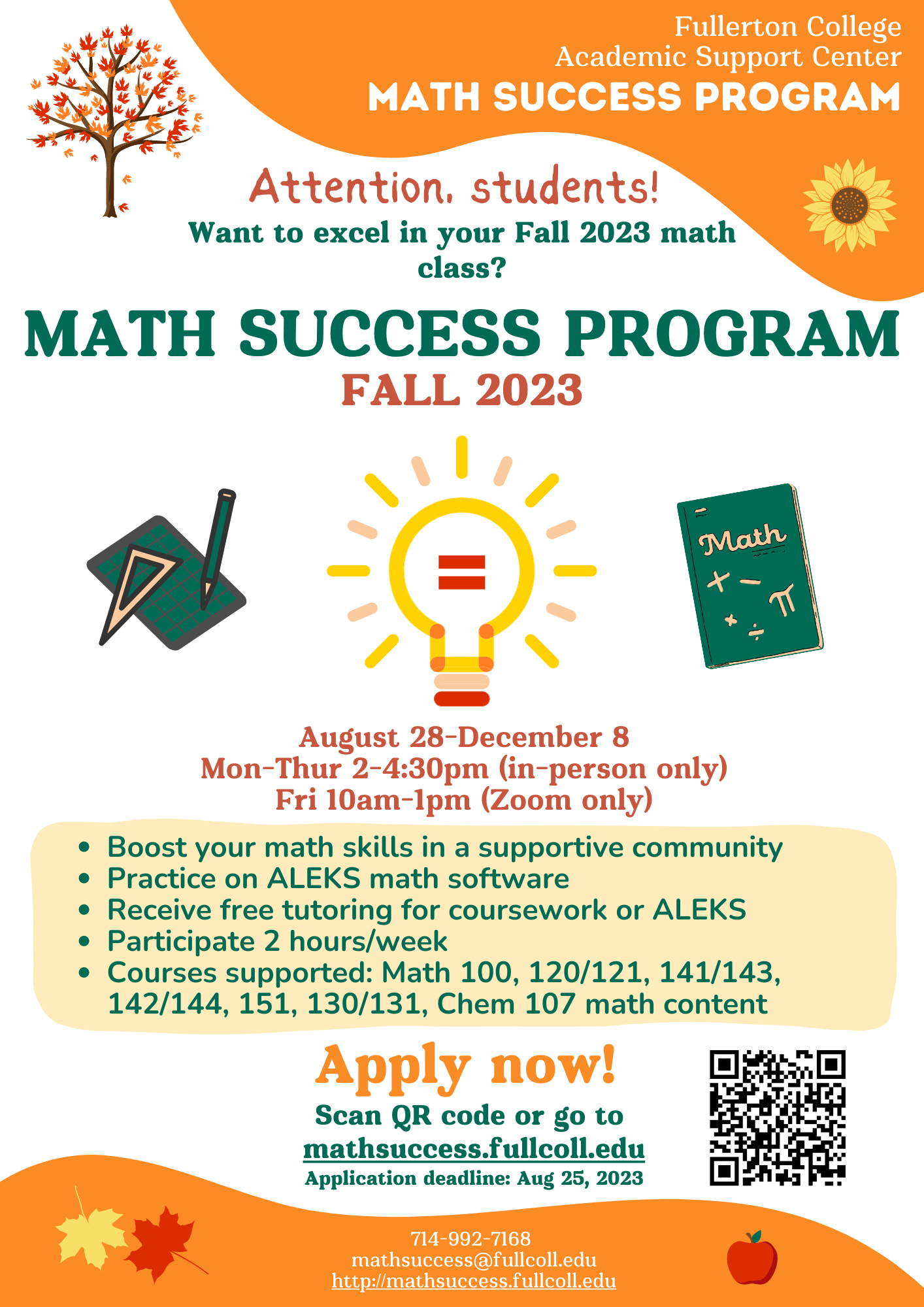Math Success Program | Academic Support Center
