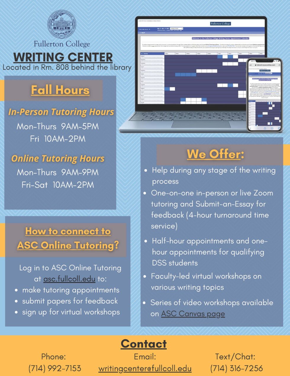 Writing Center | Academic Support Center