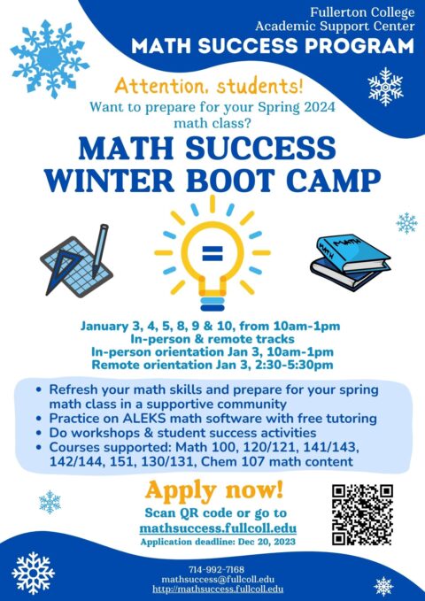 Math Success Program | Academic Support Center