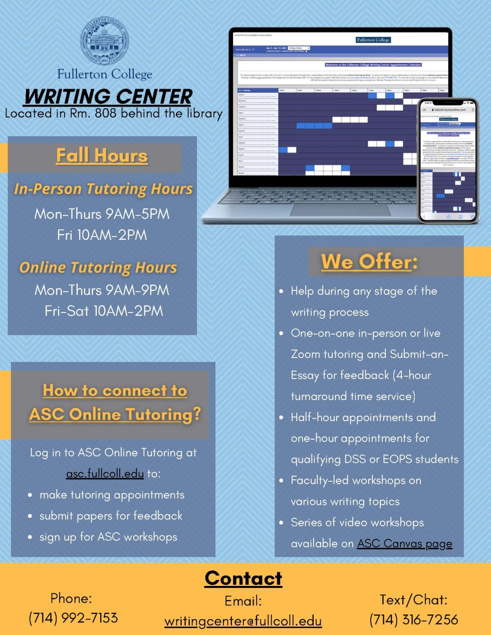 Writing Center | Academic Support Center
