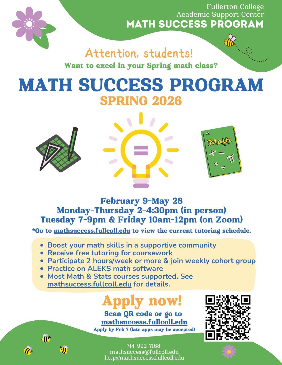 Math Success Program | Academic Support Center